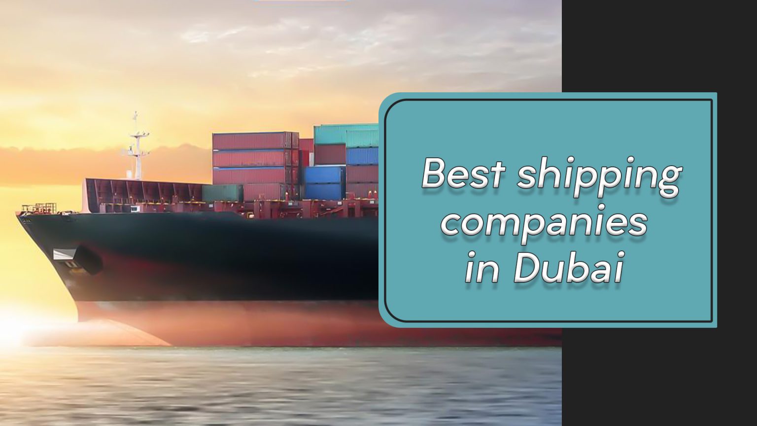 Top 10 shipping companies in Dubai ⭐ | Dubai Bests